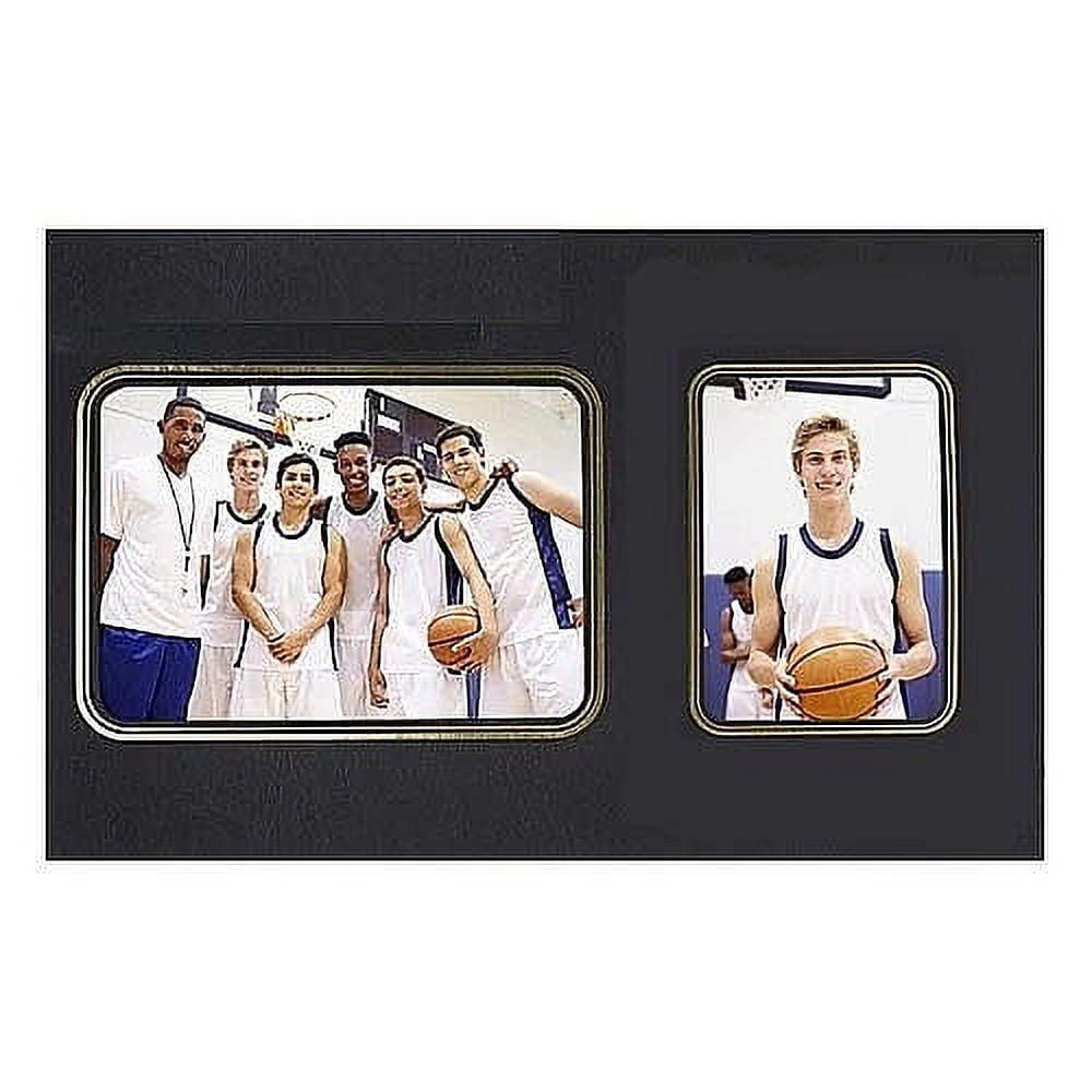 (10 pack) Mixed Double 7x5 3 5x5 MEMORY MATES Black cardstock frame w ...