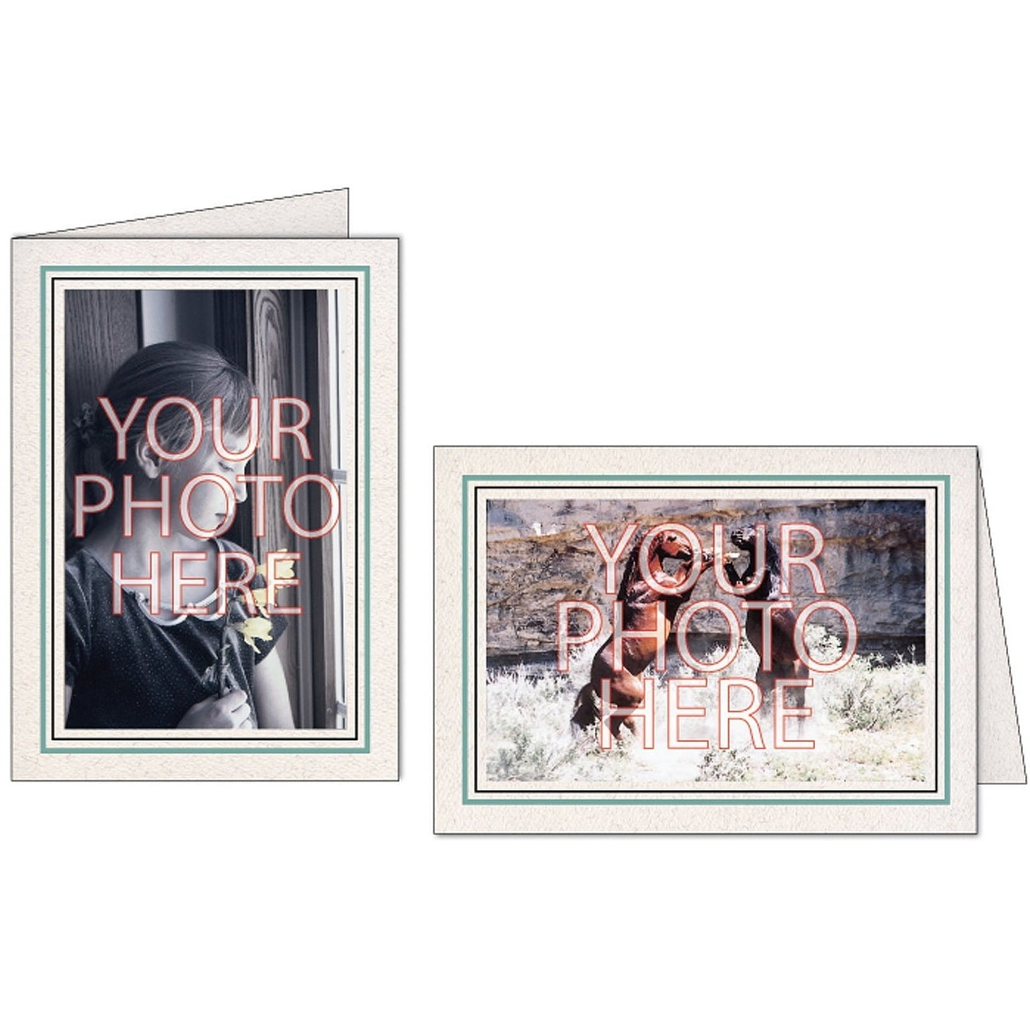 (10 pack) Natural Jade Black Double Border Photo Insert Card sold in ...