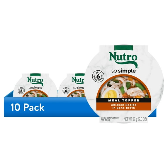 (10 pack) Nutro So Simple Chicken Recipe In Bone Broth Wet Dog Meal ...