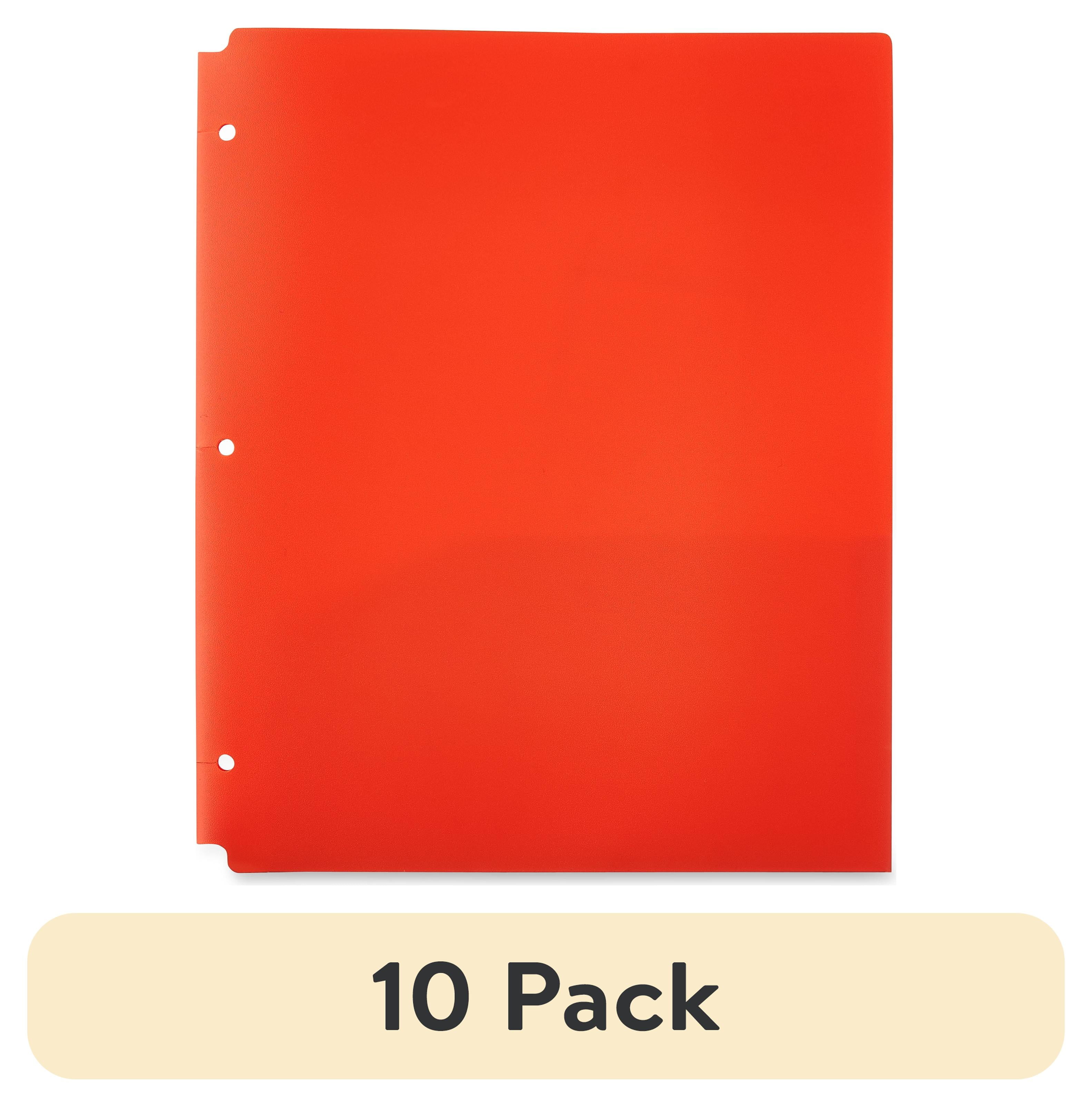 (10 pack) Pen+Gear 2-Pocket Poly Folders, Orange, 9.4" x 11.4", 50 Pack ...