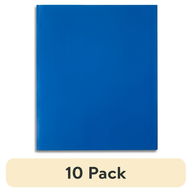 (10 pack) Pen+Gear 3-Prong Letter Size Paper Folder, Blue - Walmart ...