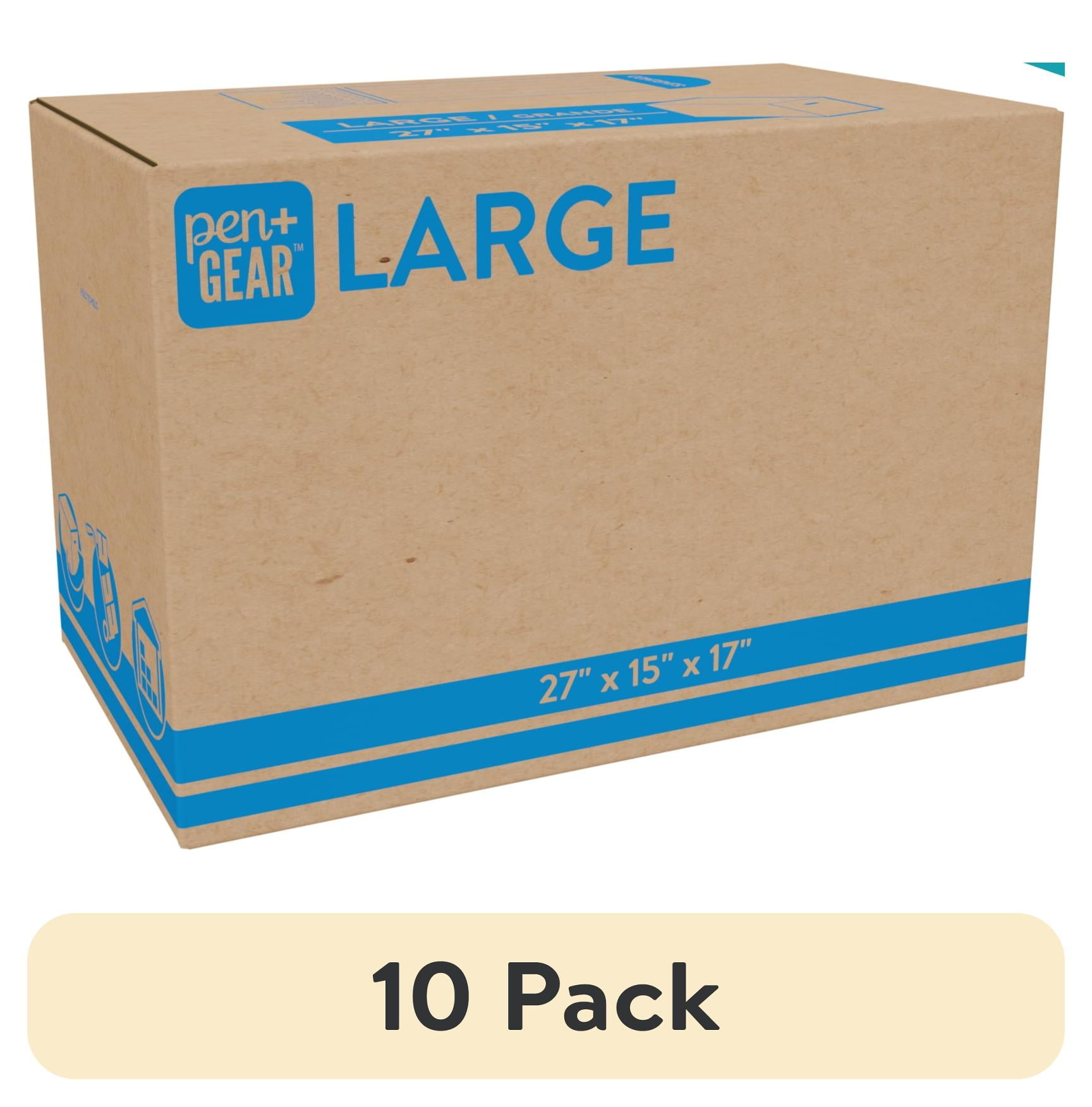 (10 pack) Pen+Gear Large Moving Boxes, 27L x 15W x 17H, Kraft - Walmart.com