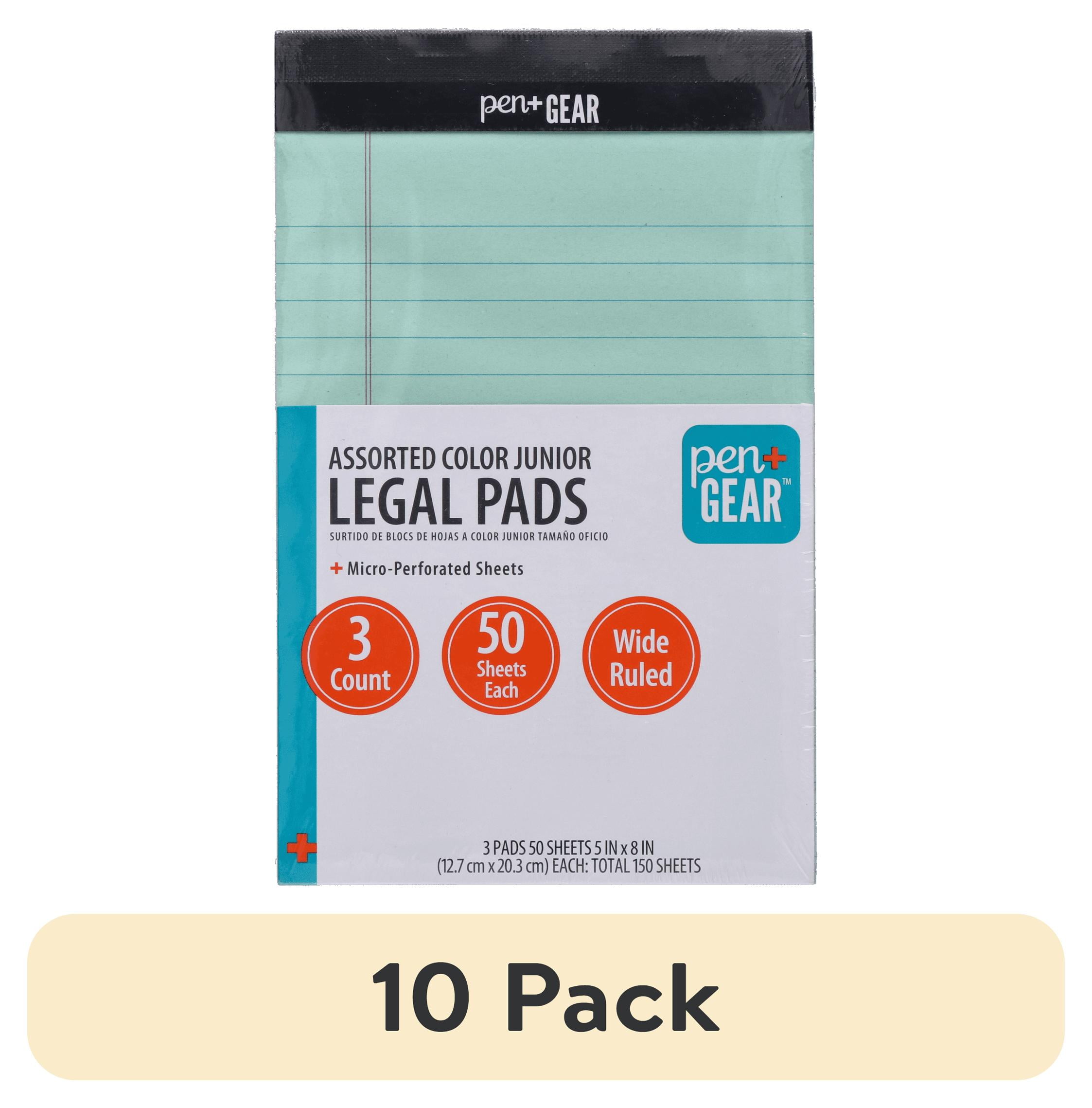 (10 pack) Pen + Gear Legal Pads Pastel Color Paper, 50 Sheets, 3 Count ...