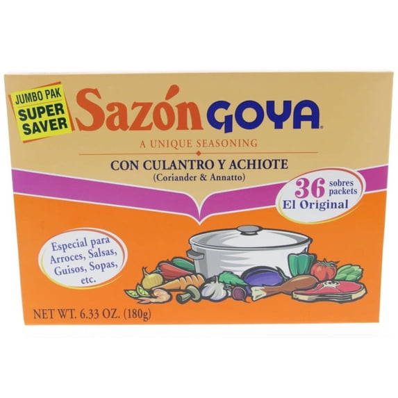 (10 pack) GOYA Sazon with Coriander and Annatto Seasoning Mix, 36 ...