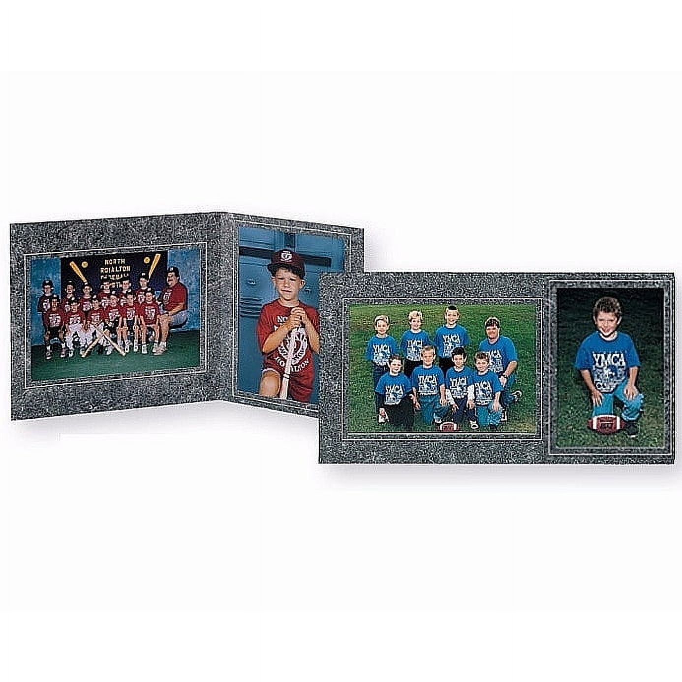 (10 pack) Team Player 10x8 5x7 MEMORY MATES Marble-Charcoal Cardstock ...