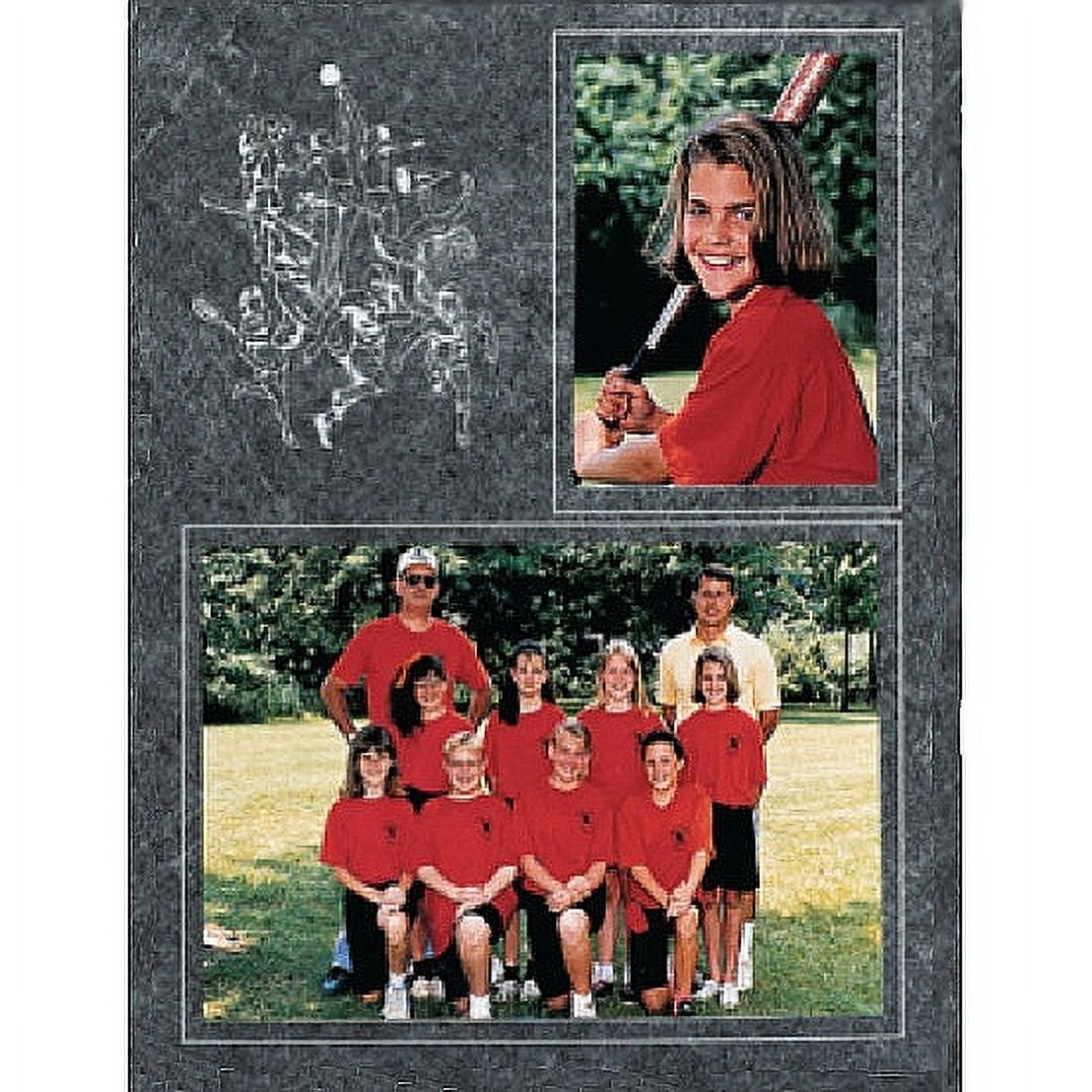 (10 pack) Team Player 7x5 4x6 SPORTS MATES Marble-Black cardstock ...