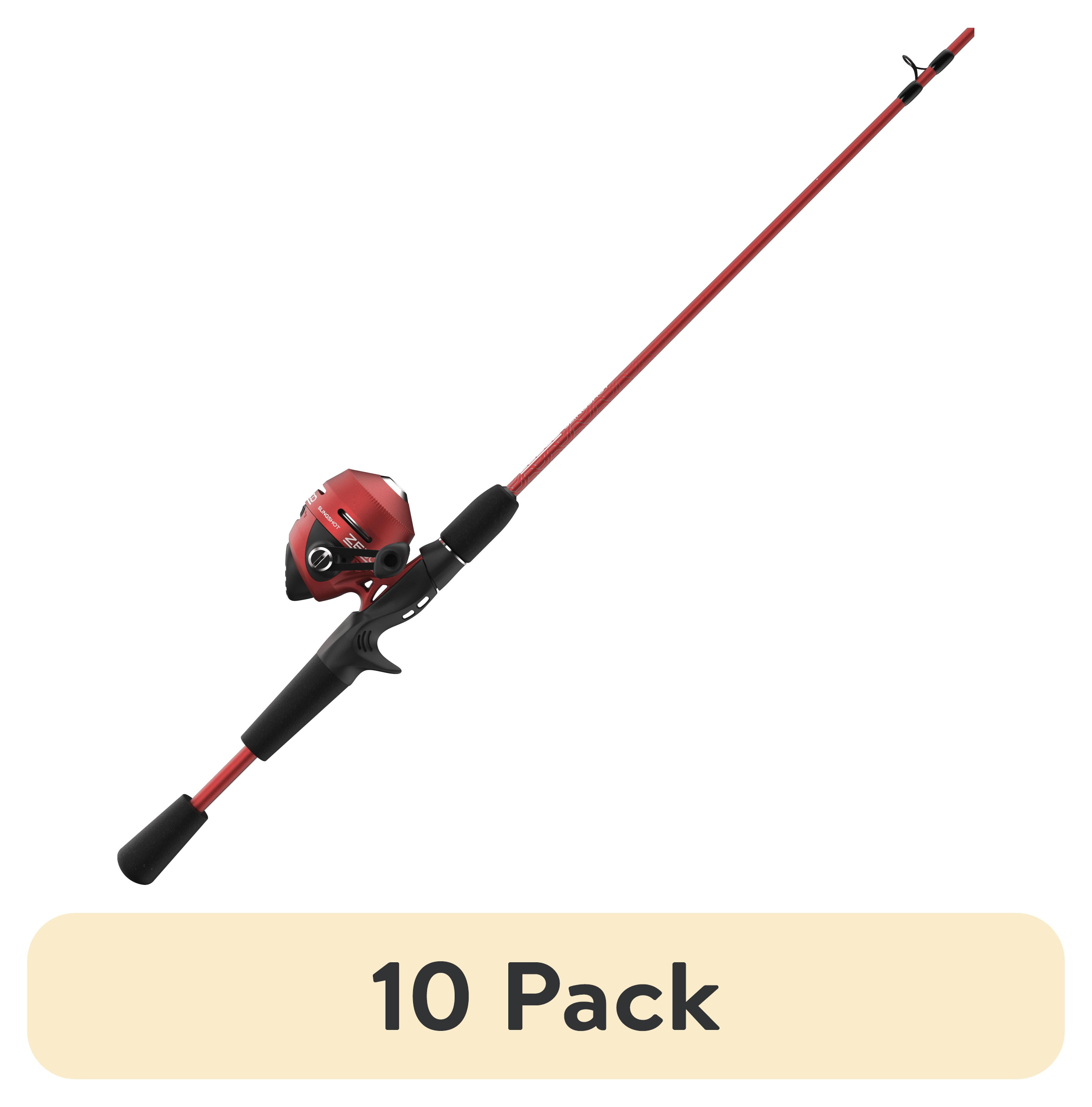 (10 pack) Zebco Slingshot Spincast Fishing Rod and Reel Combo, 5-foot 6 ...