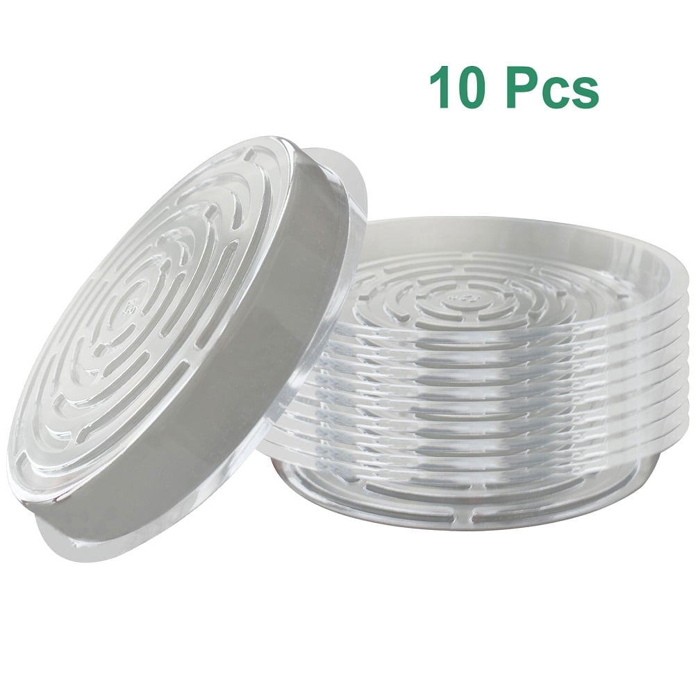 10 pack clear plant saucer 12 inches drip trays for indoors outdoors ...