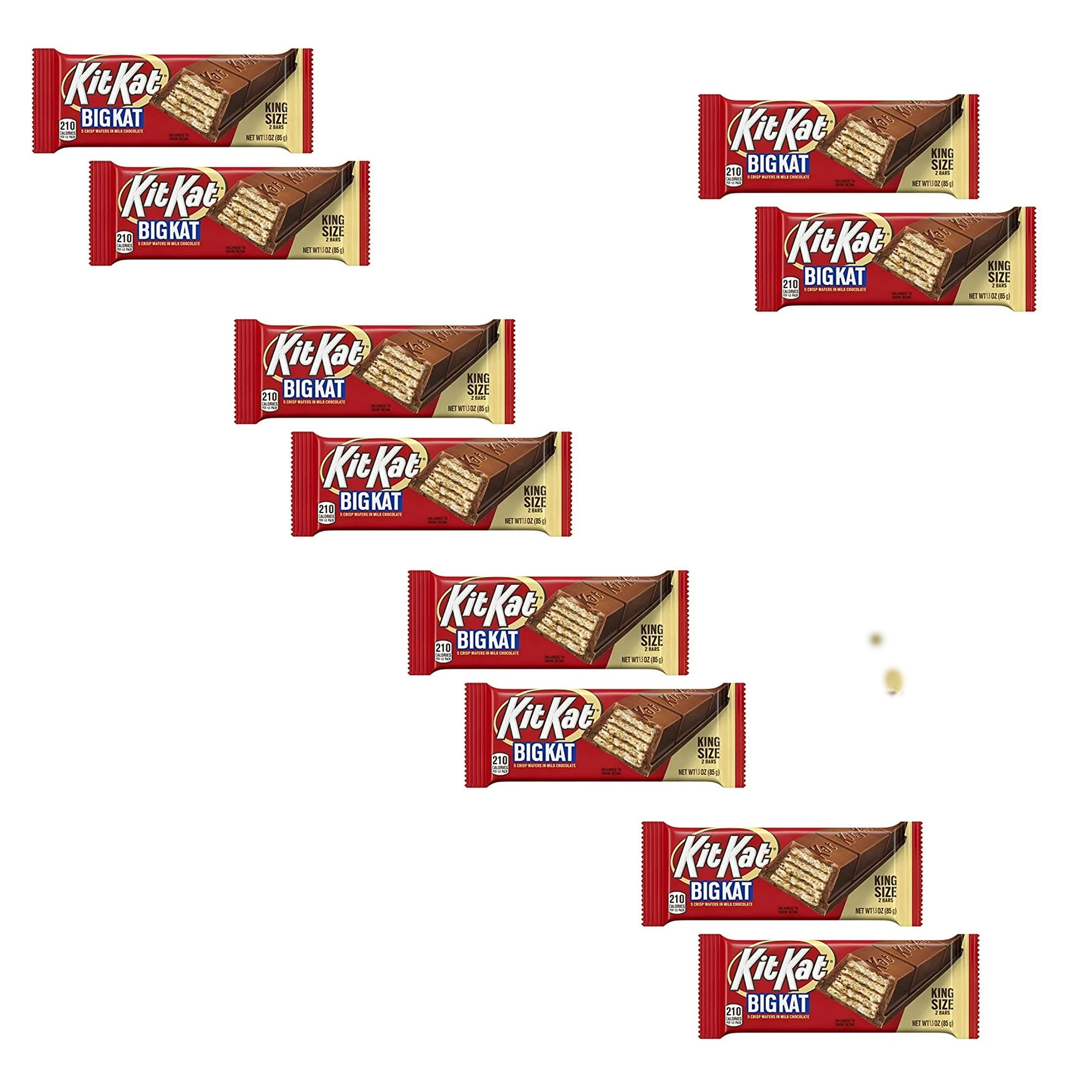 KITKAT 10-Pack Big Kat Milk Chocolate Wafer Candy Bars, 1.5 oz ...