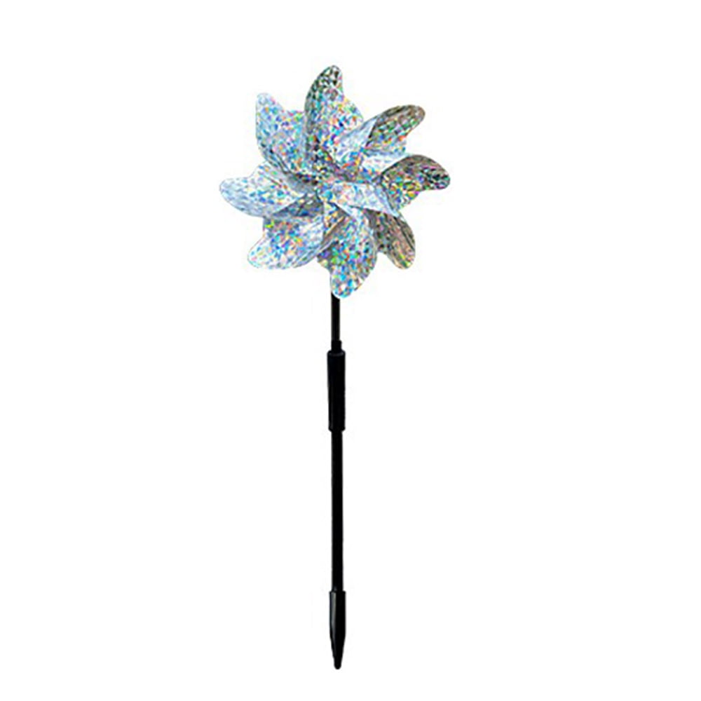 10 pack reflective windmills for patios and gardens, scare away birds ...