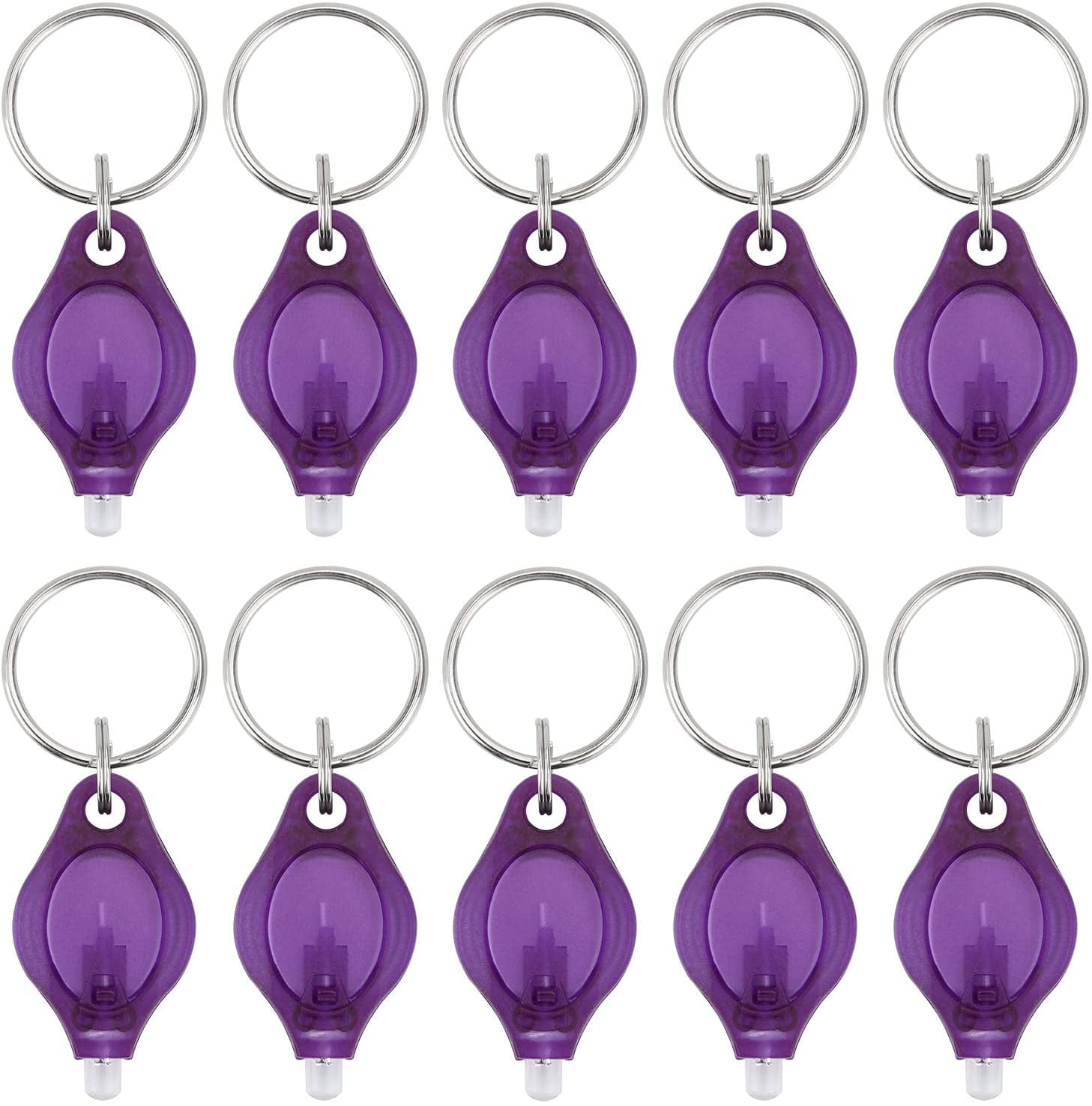 JYNOFD UV Mini Keychain LED Flashlight, 10 Pack Ultraviolet Light Urine ...
