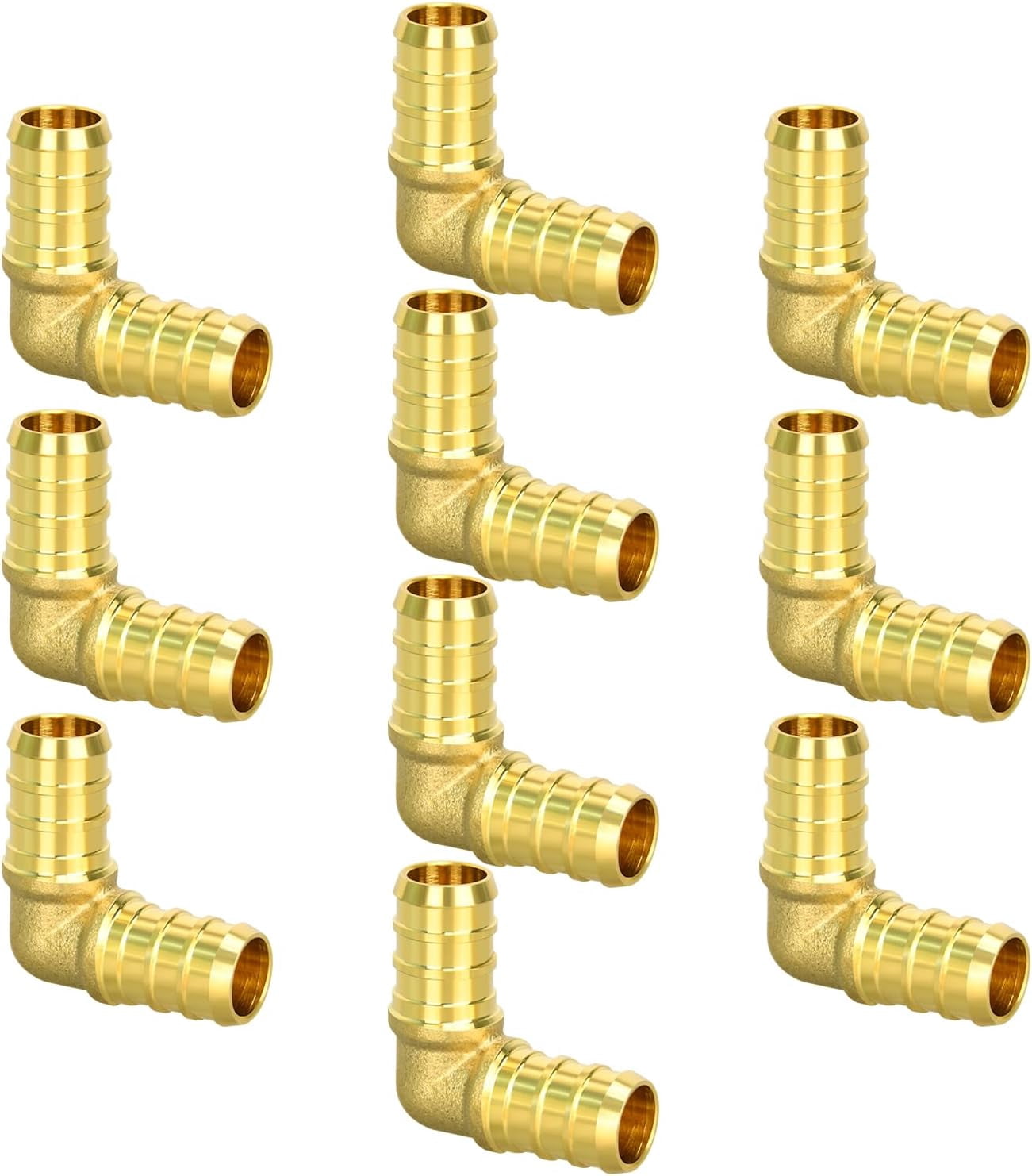 10 packs of 1/2 inch elbow joints, brass joints for pipes - Walmart.com