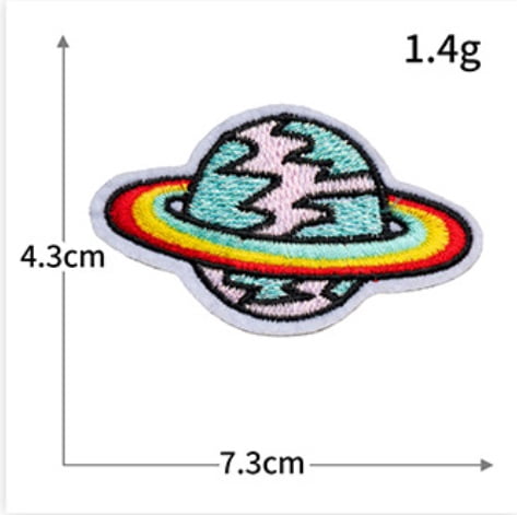 10 packs of cloth patches, earth embroidery patches, clothing ...
