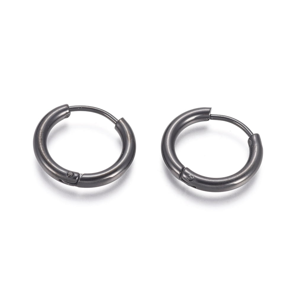 10 pair 304 Stainless Steel Huggie Hoop Earrings Hypoallergenic ...