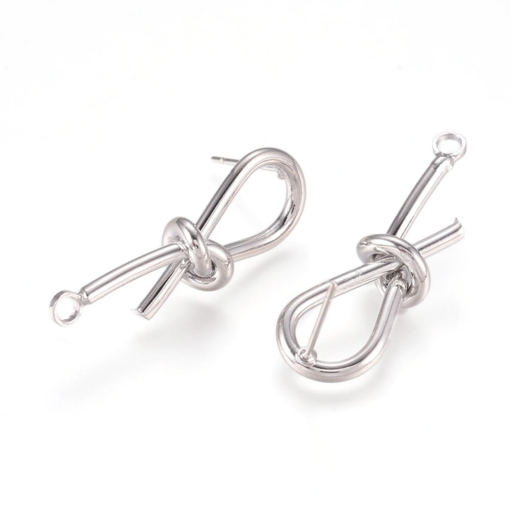 10 pair Brass Stud Earring Findings with 316 Surgical Stainless Steel ...