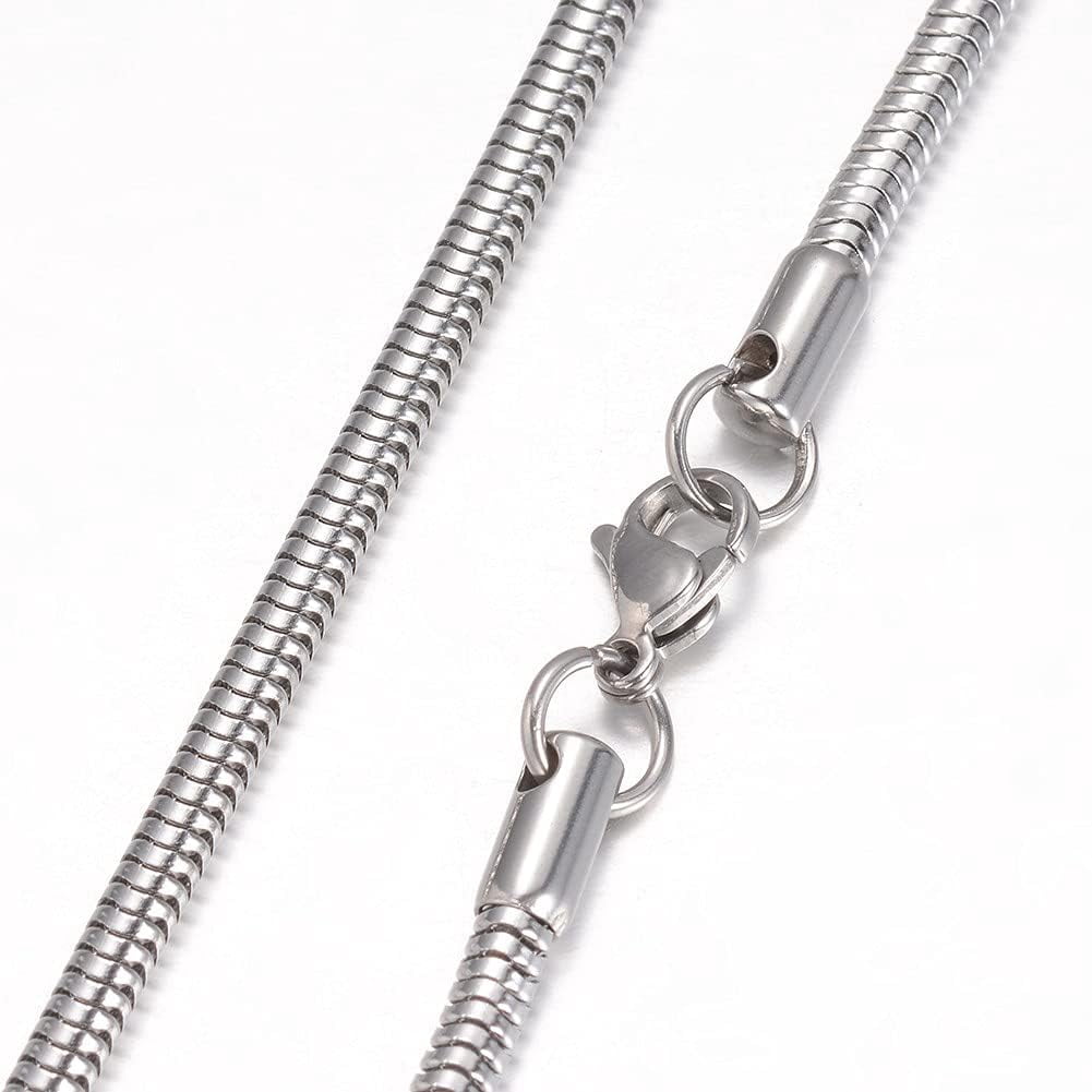 10 pc 10PCS 20.08 Inches 304 Stainless Steel Chains with Lobster Claw ...