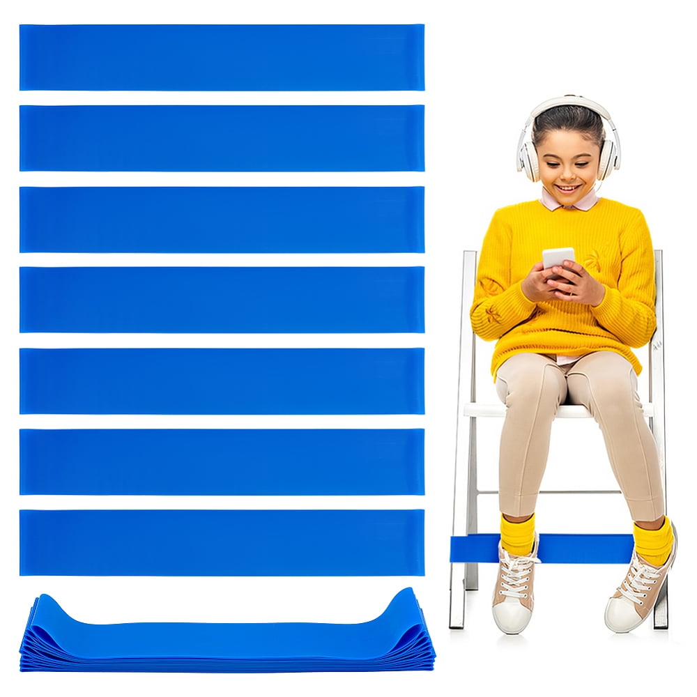 10 pc 10Pcs Chair Bands for People with Fidgety Feet Royal Blue Stretch ...
