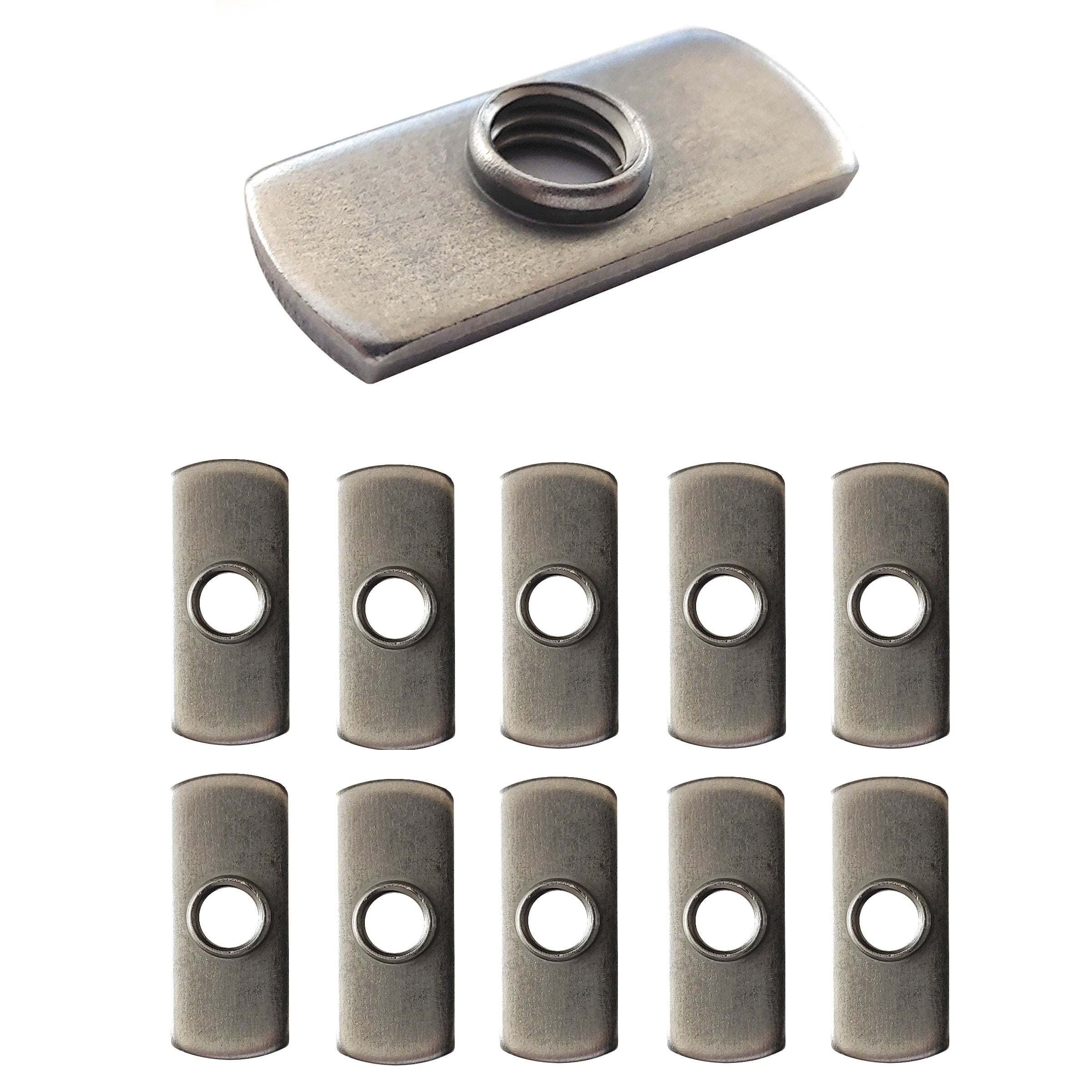 10 pc, 3/8-16 UNC Spot Weld Nut Double Tab, and, Aluminum Extrusion T ...