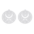 10 pc 304 Stainless Steel Filigree Pendants Etched Metal Embellishments ...