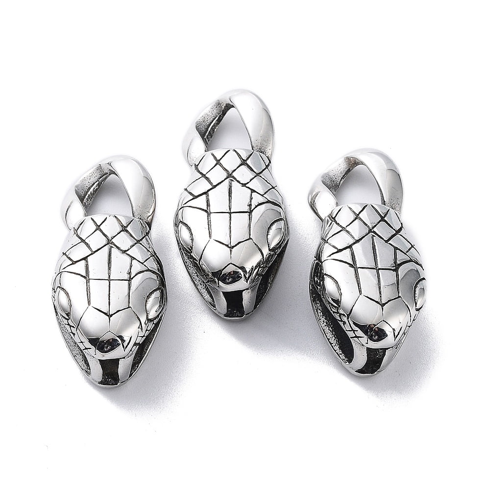 10 pc 304 Stainless Steel Links Connectors Snake Antique Silver 34 ...