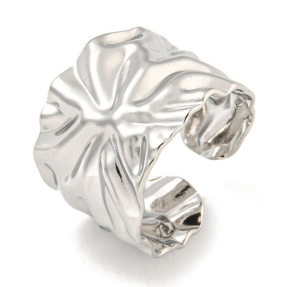 10 pc 304 Stainless Steel Open Cuff Ring Wide Band Ring for Women ...