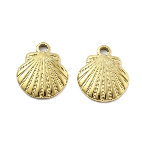10 pc 304 Stainless Steel Pendants Ion Plating(IP) Sea Animals Shell ...