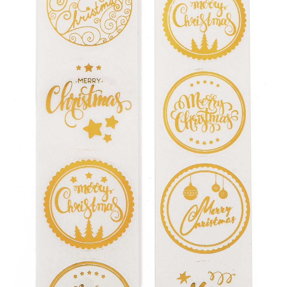 10 pc Christmas Theme Adhesive Roll Sticker Labels for Envelopes ...