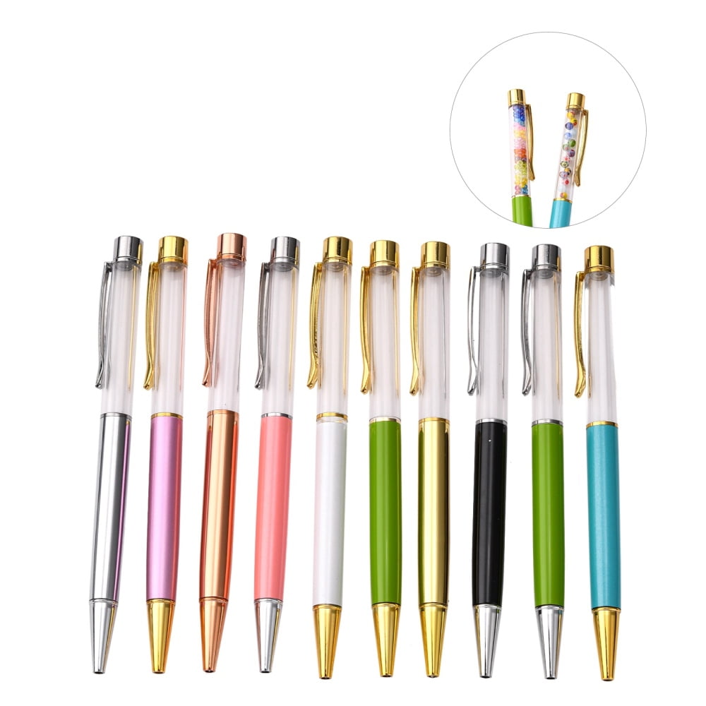10 pc Creative Empty Tube Ballpoint Pens with Black Ink Pen Refill ...