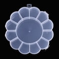 10 pc Flower Plastic Bead Storage Containers 13 Compartments Clear 15 ...
