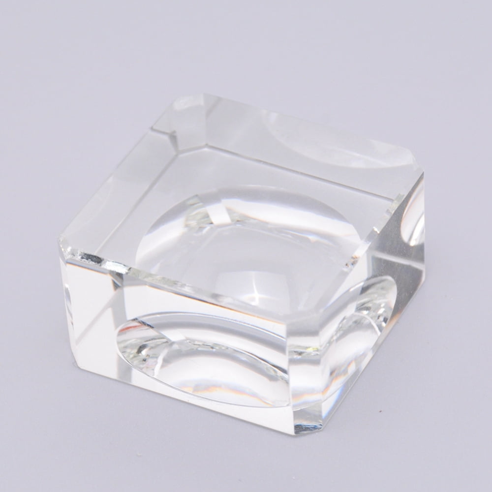 10 pc Glass Ball Stand Square Clear 39.5x39.5x21.5mm - Walmart.com
