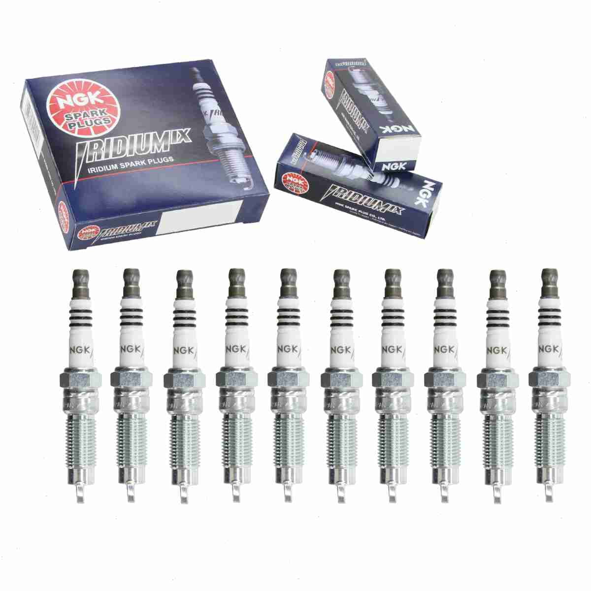 10 pc NGK 372 Iridium IX Spark Plugs for Ignition Wire Secondary Fits ...