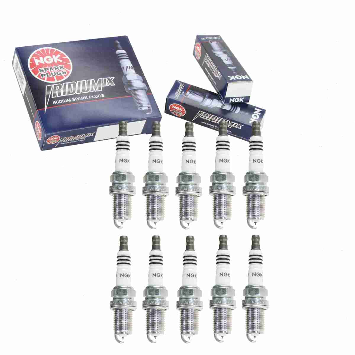 10 pc NGK 3764 Iridium IX Spark Plugs for 1765282 1UNA-18-110 ...