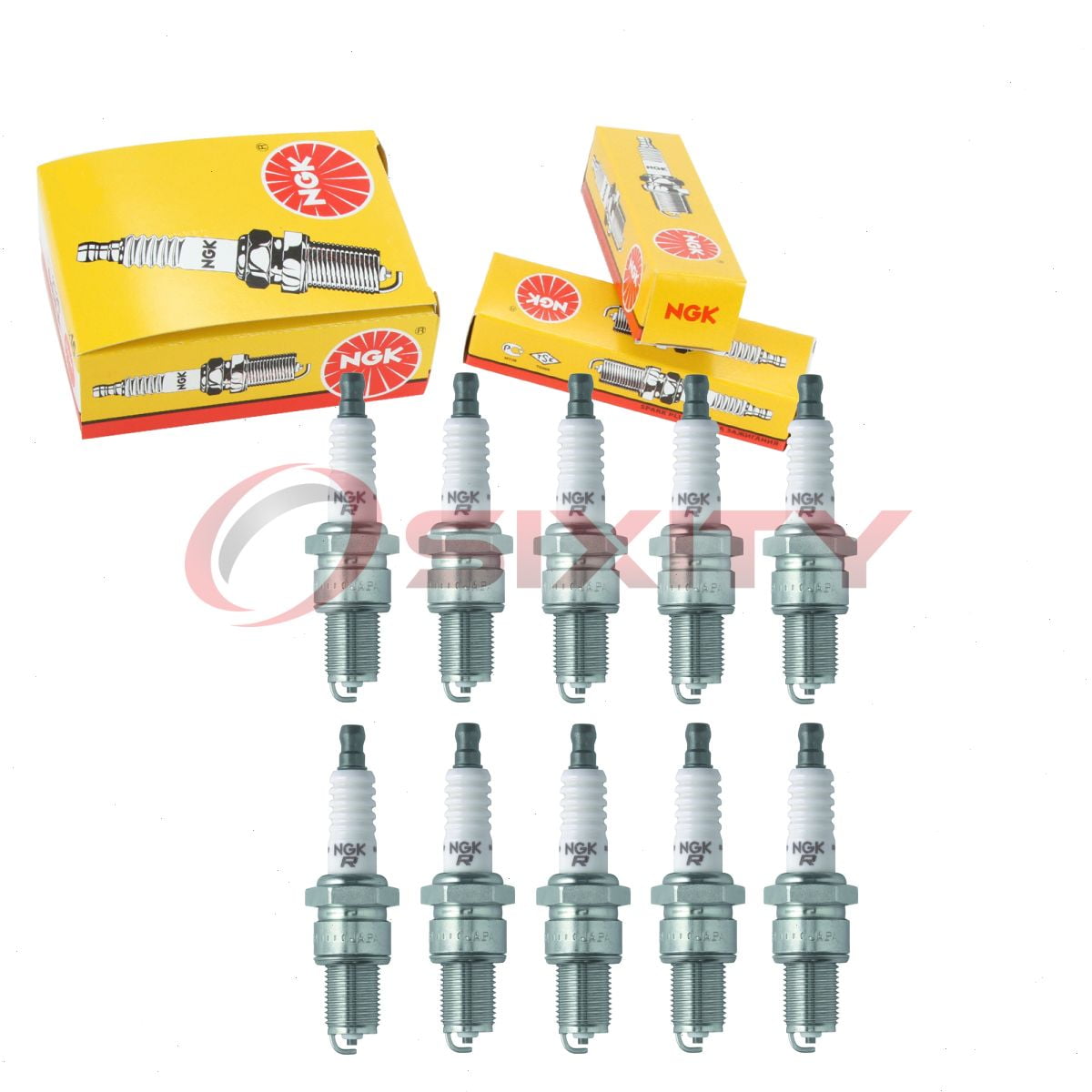 10 pc NGK 4008 Standard Spark Plugs for 797235 951-10292 F6REC4 ...