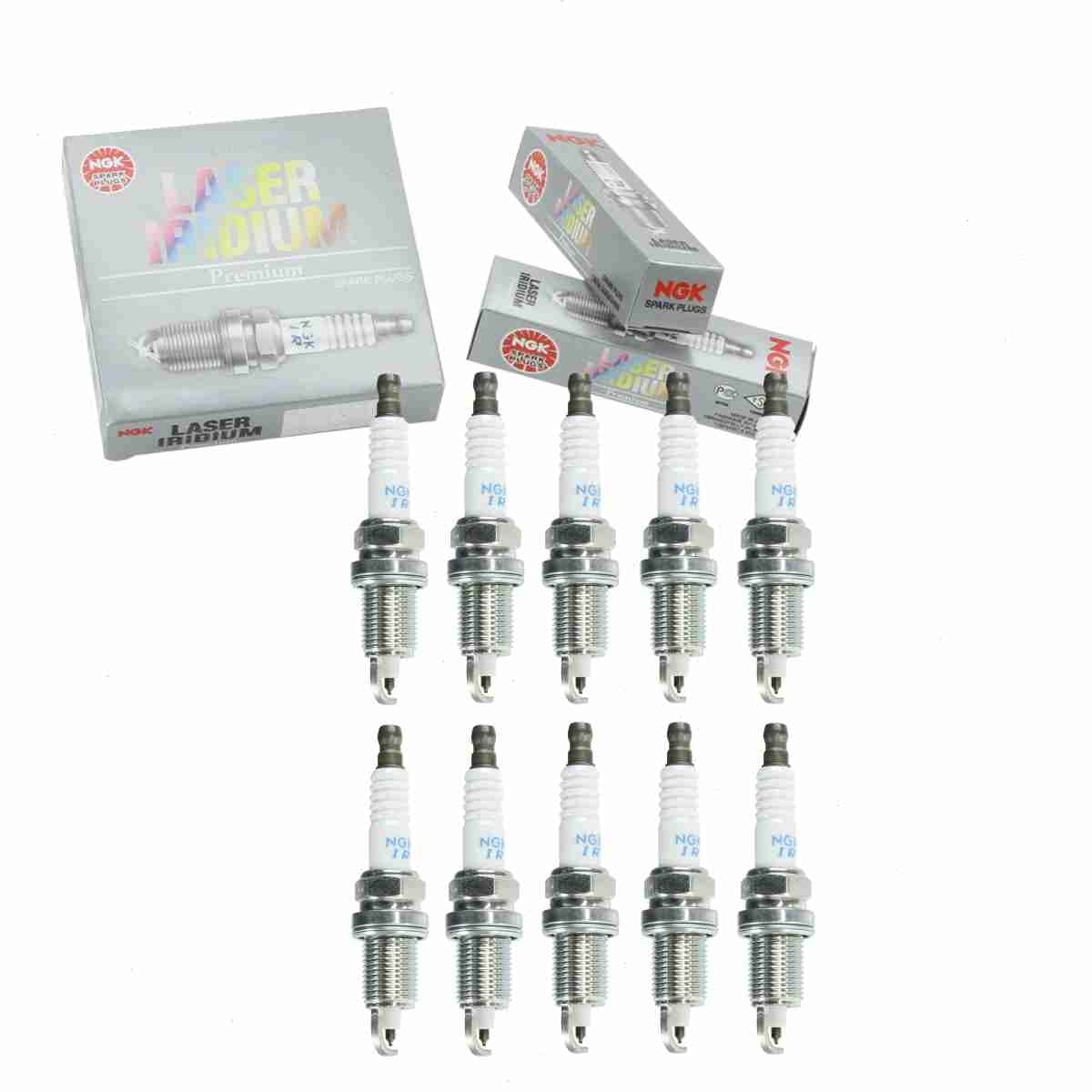 10 pc NGK 4462 Laser Iridium Spark Plugs for 33-843220Q 8M0037136 ...