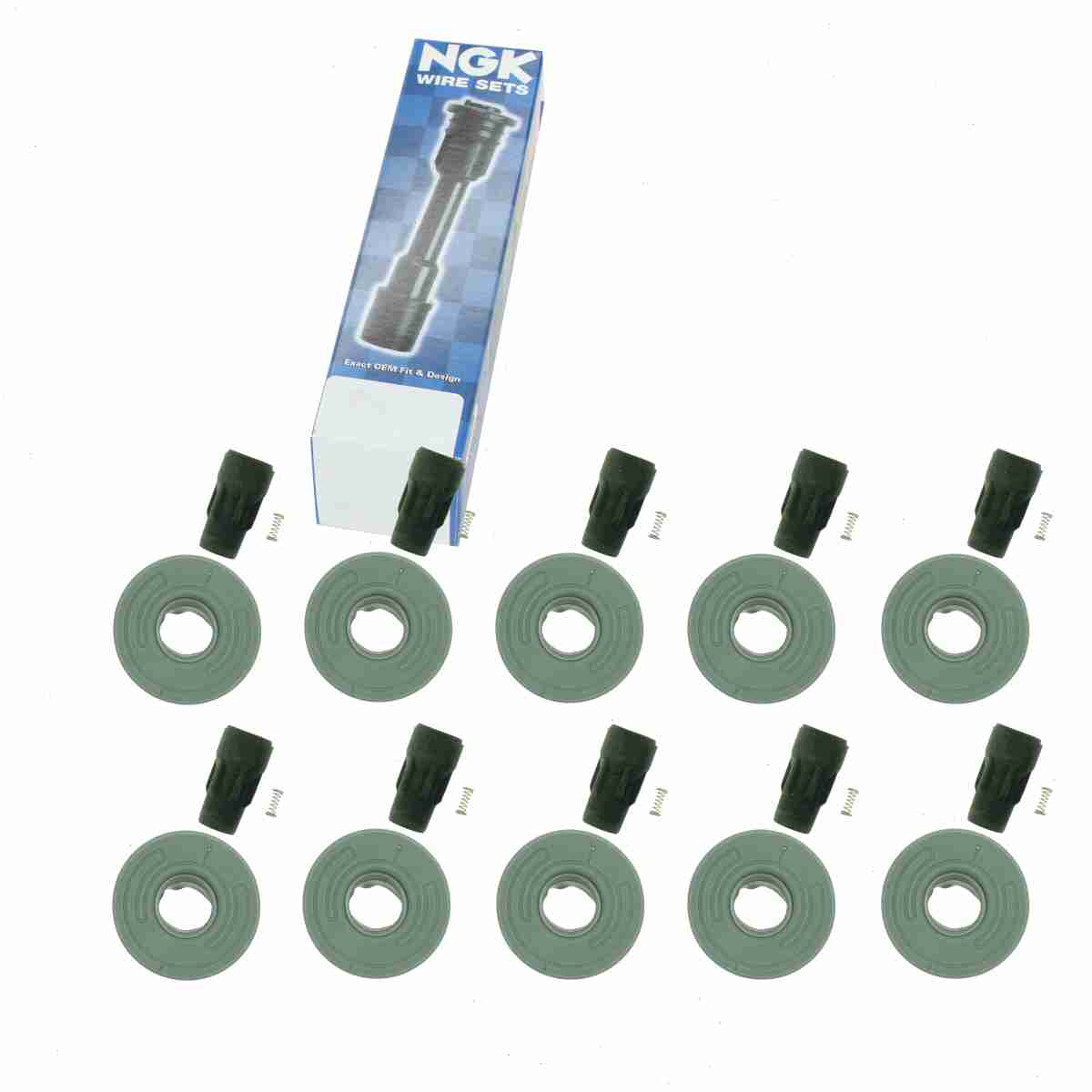 10 pc NGK 58978 Ignition Coil Boots for 02548 126061 2548 35-7067 671 ...