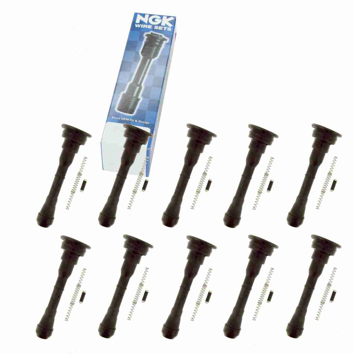 10 pc NGK 58993 Ignition Coil Boots for 174029 175-1076 671-4316 702543 ...