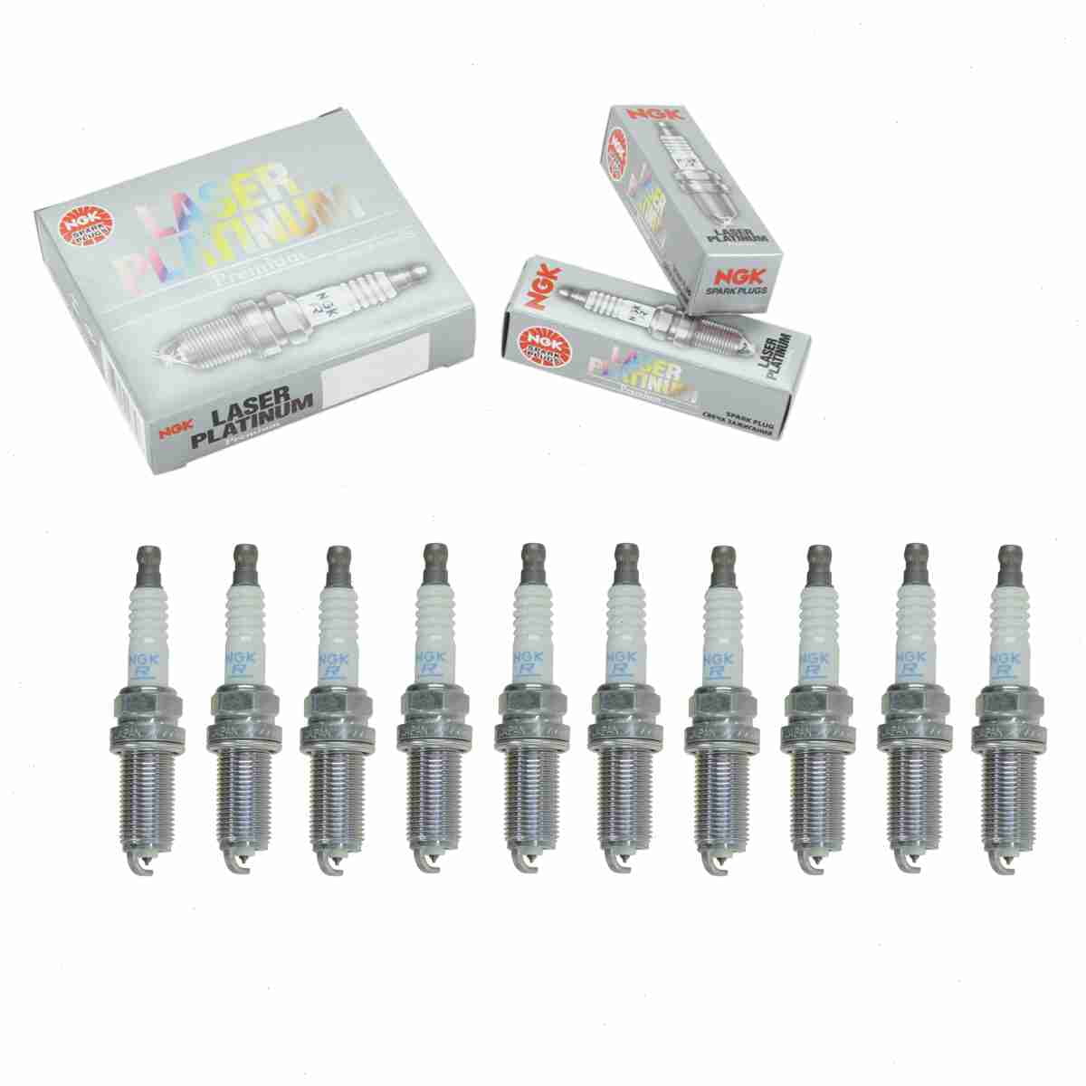 10 pc NGK 6240 Laser Platinum Spark Plugs for 22401-2DR15 22401-5M015 ...