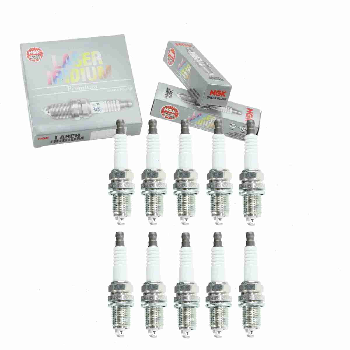 10 pc NGK 7994 Laser Iridium Spark Plugs for 09482-00547 3356 4503 4701 9008 9600 FR8KII33X ...