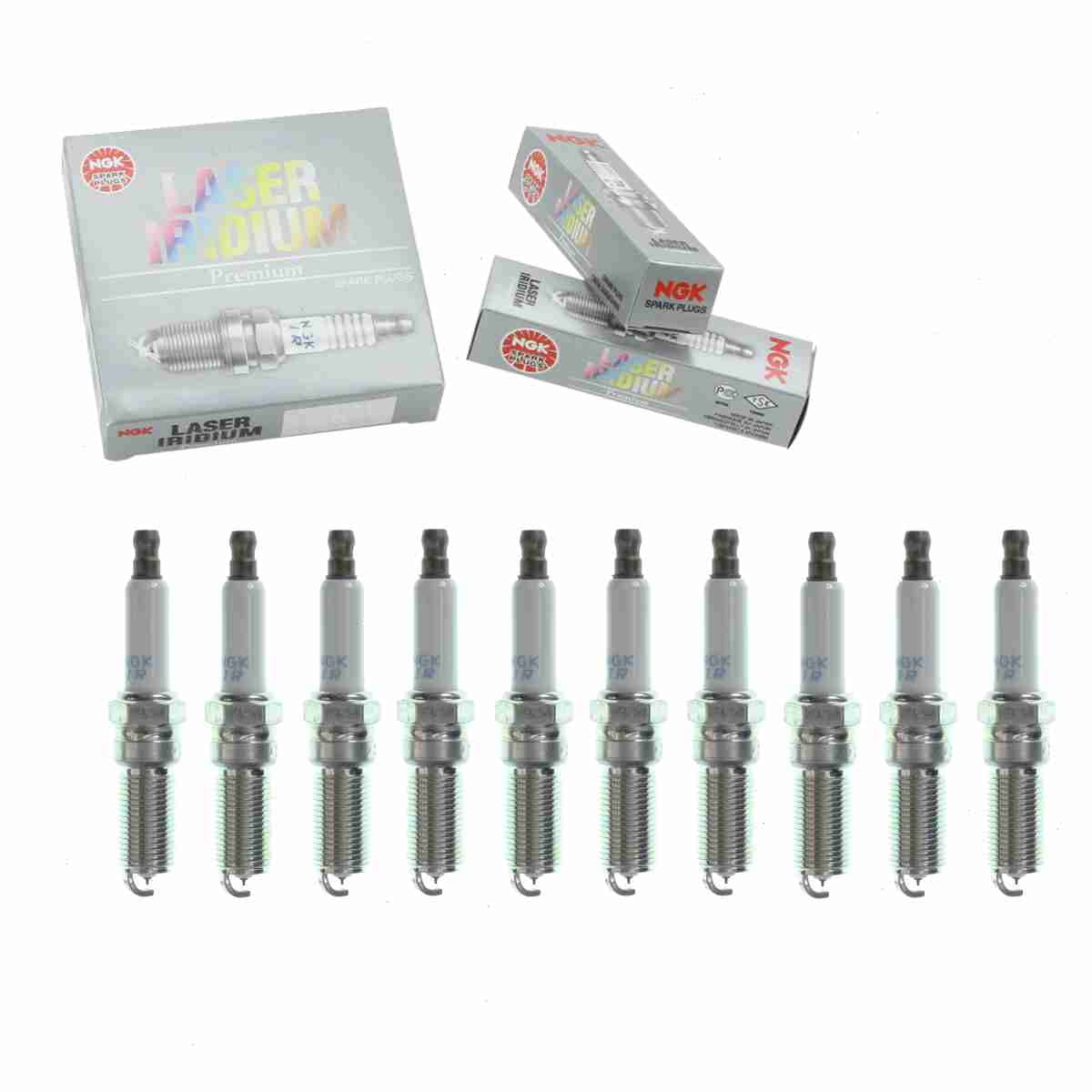 10 pc NGK 90117 Laser Iridium Spark Plugs for 12611882 12622561 ...