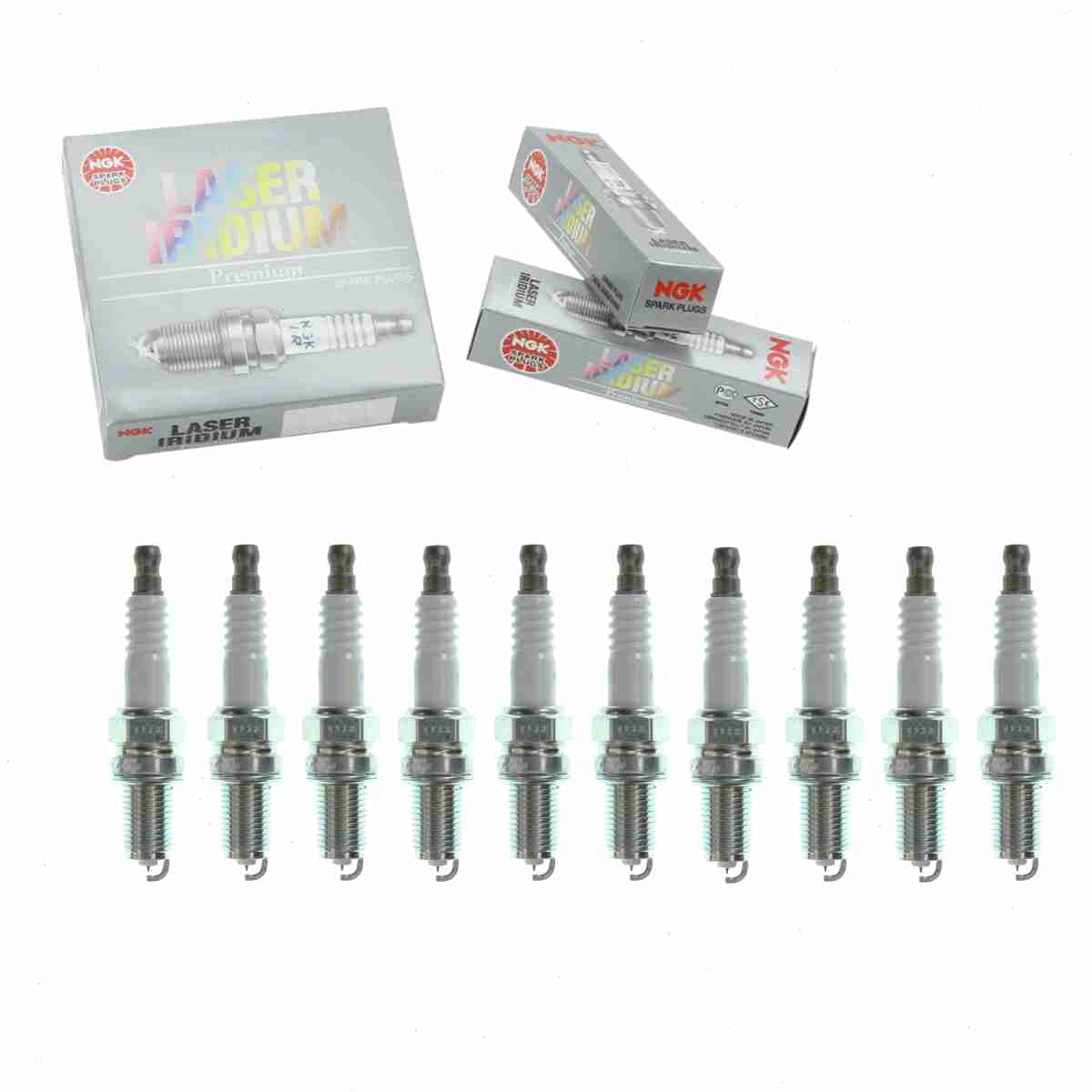 10 pc NGK 93618 Laser Iridium Spark Plugs for 68070507AC SP070507AC ...