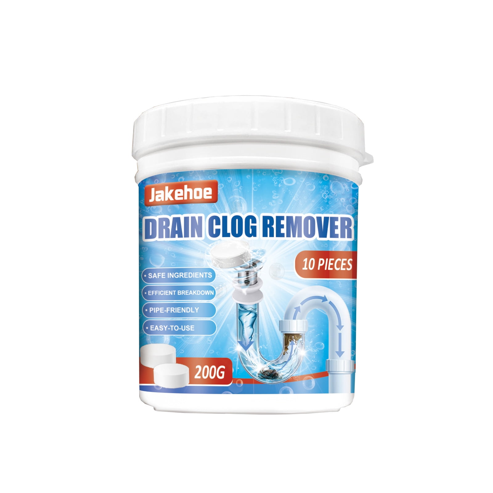 10 pc Pipe Unclogger Tablet, Powerful Dissolving Tablet,Toilet Cleaning ...