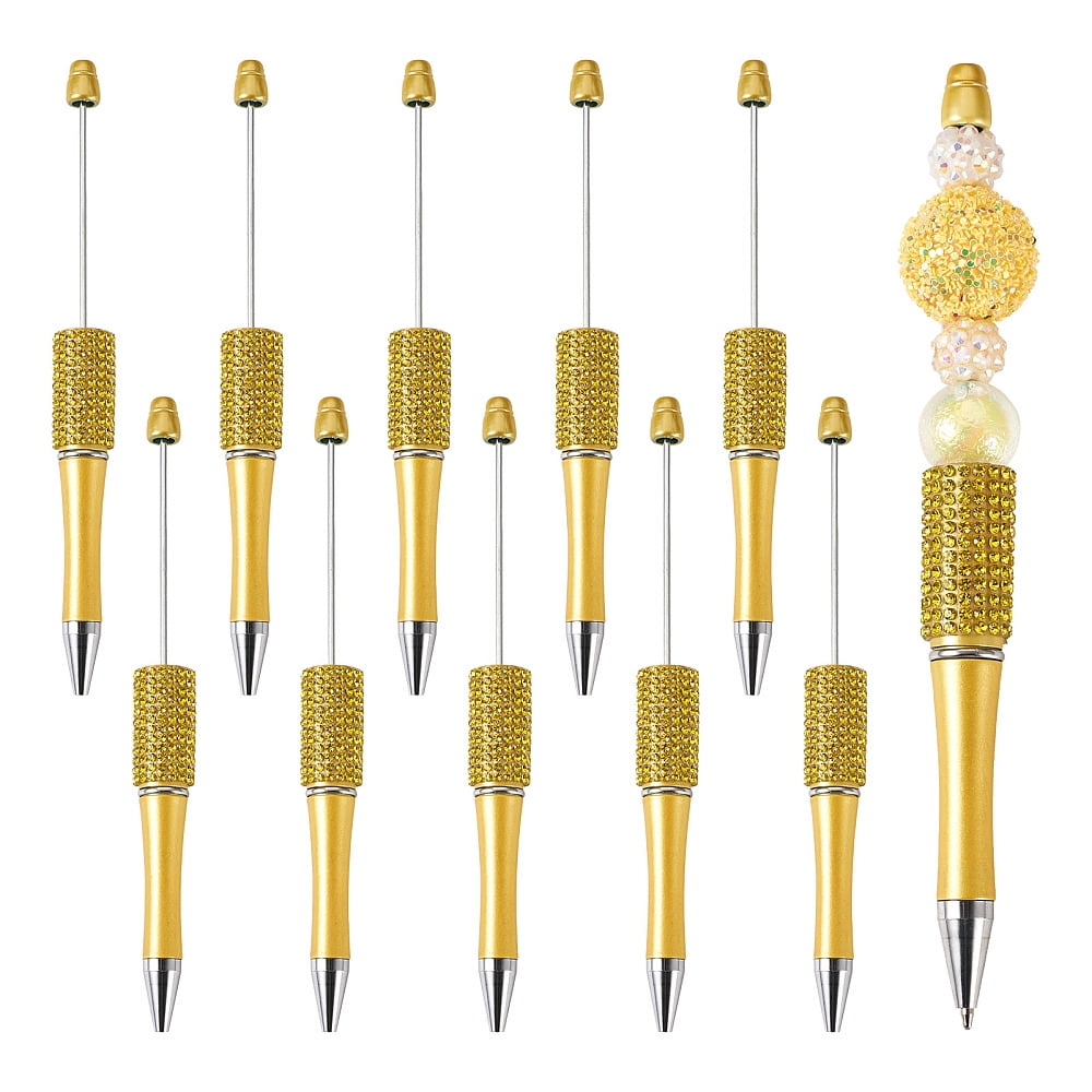 10 pc Plastic Ball-Point Pen Baking Paint Beadable Pen for DIY ...