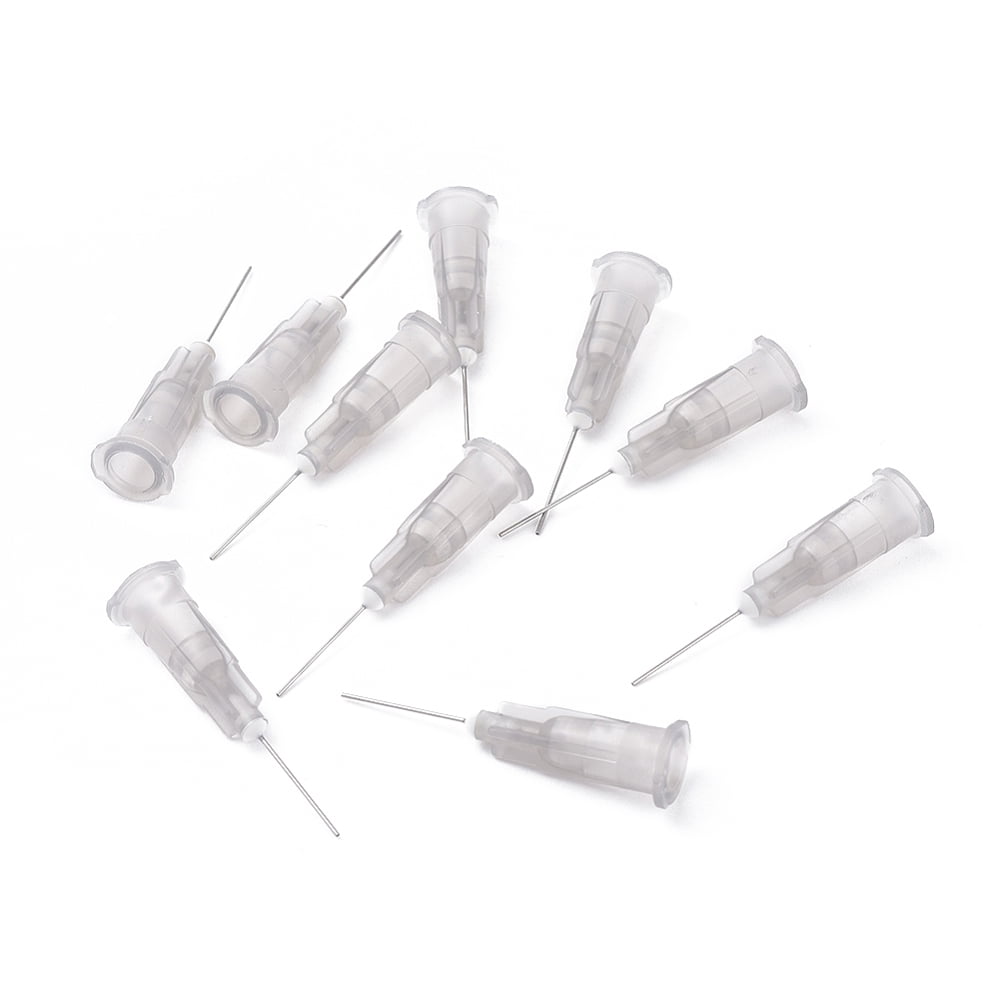 10 pc Plastic Fluid Precision Blunt Needle Dispense Tips Dark Gray 7 ...