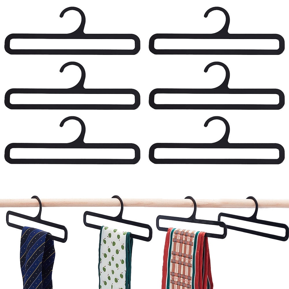 10 pc Plastic Towel and Scarf Rack Hooks Black 80x214x2mm - Walmart.com