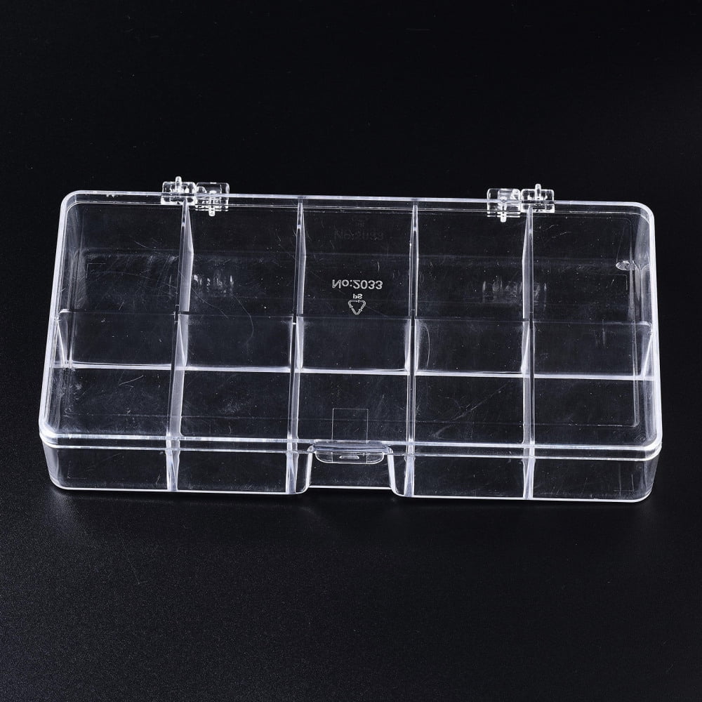 10 pc Polystyrene Bead Storage Containers with 10 Compartments ...
