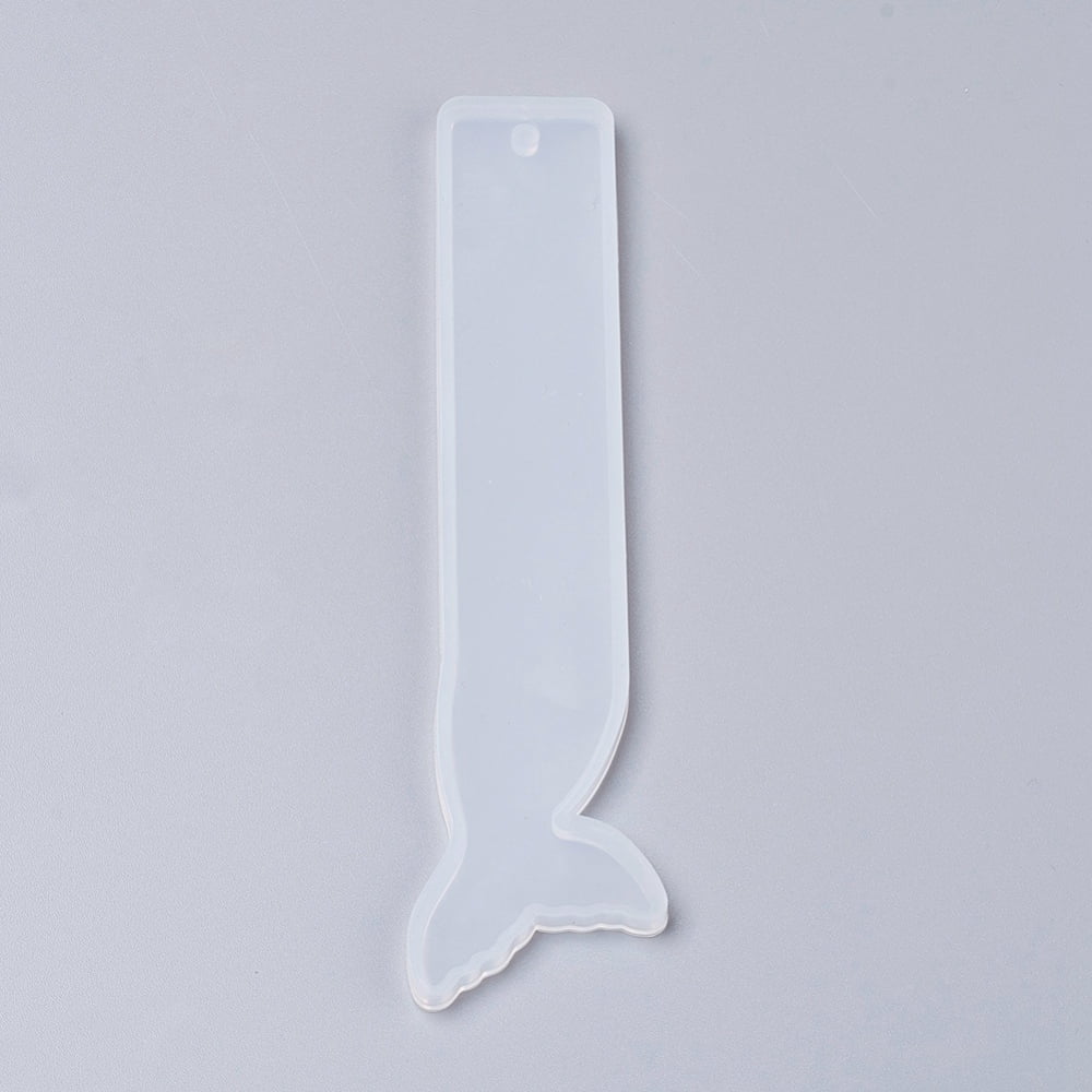 10 pc Silicone Bookmark Molds Resin Casting Molds Fish Tail White ...