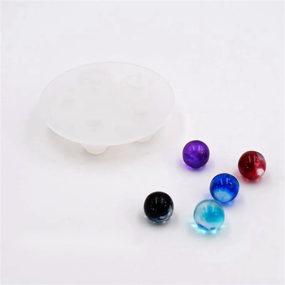 10 pc Silicone Molds Sphere Molds Resin Casting Molds For UV Resin ...