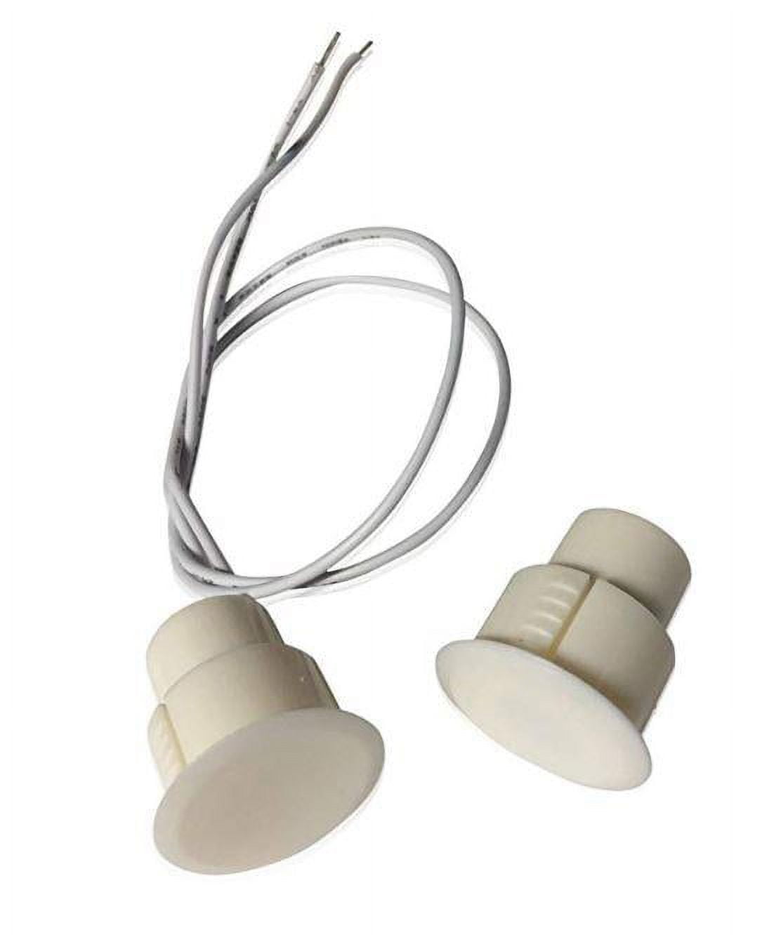 10 pc White N.C. Recessed Door Contacts (NORMALLY CLOSED) Alarm Door ...