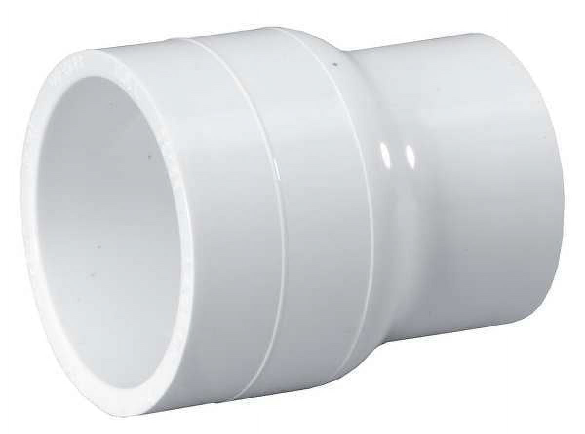 10 pc, Zoro Select PVC Coupling, Socket x Socket, 1 in x 3/4 in Pipe ...