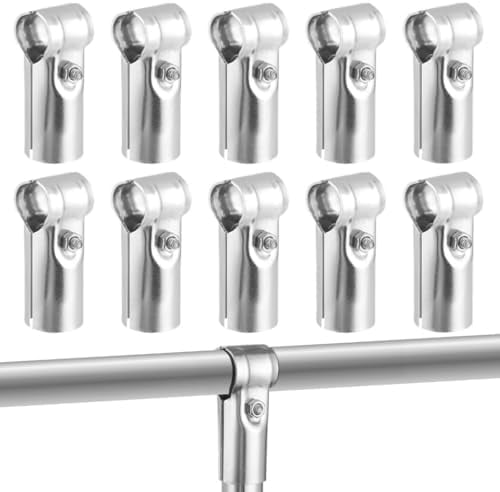 10 pcs 1 Inch T Pipe Clamps, Heavy-Duty 201 Stainless Steel T Pipe ...